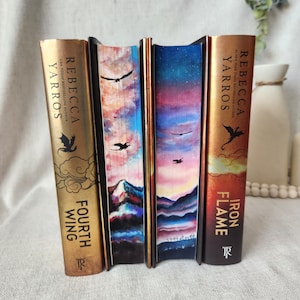 Fourth Wing Book Edge Painting - Etsy
