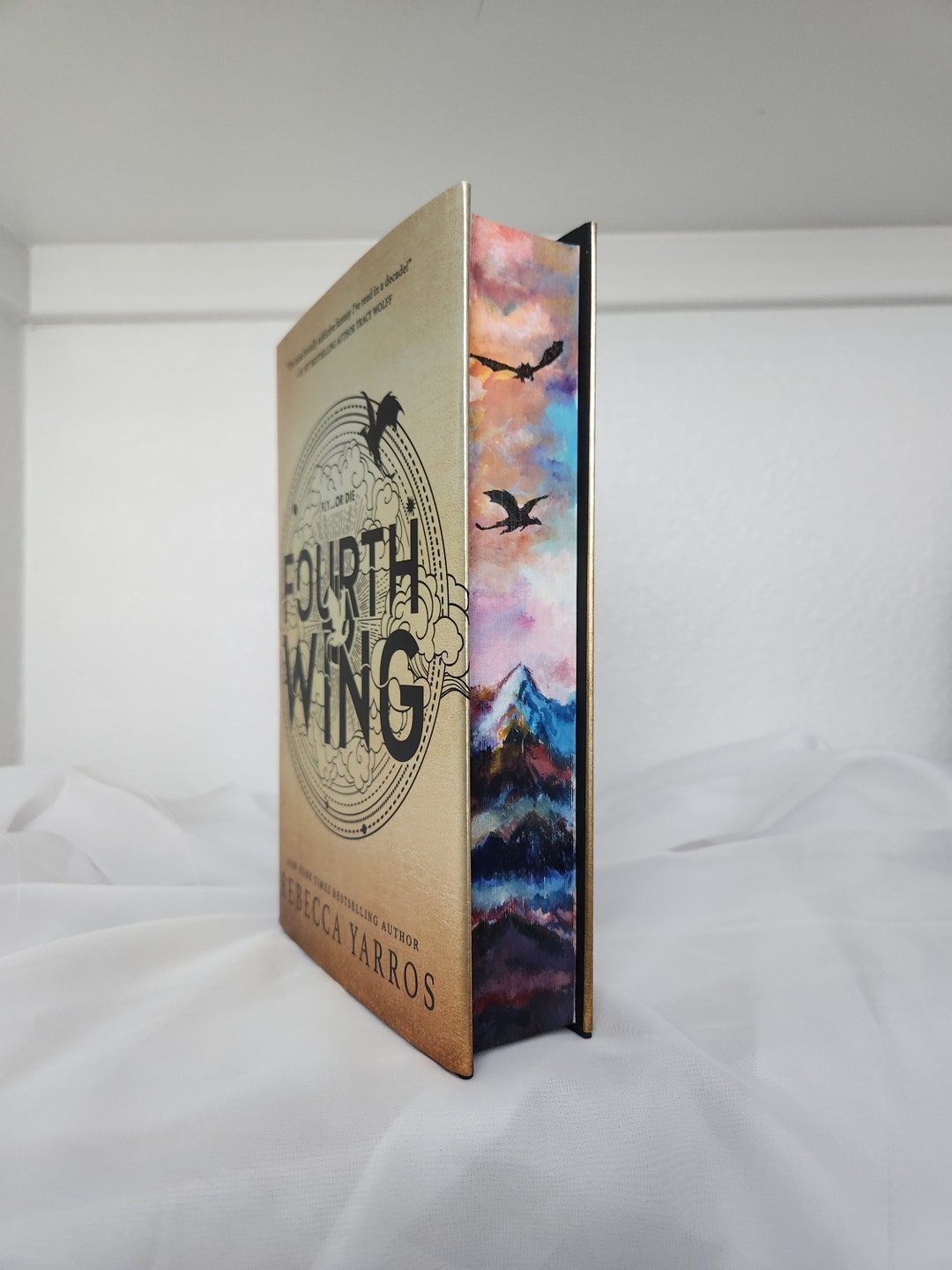 Fourth Wing Book Edge Painting - Etsy