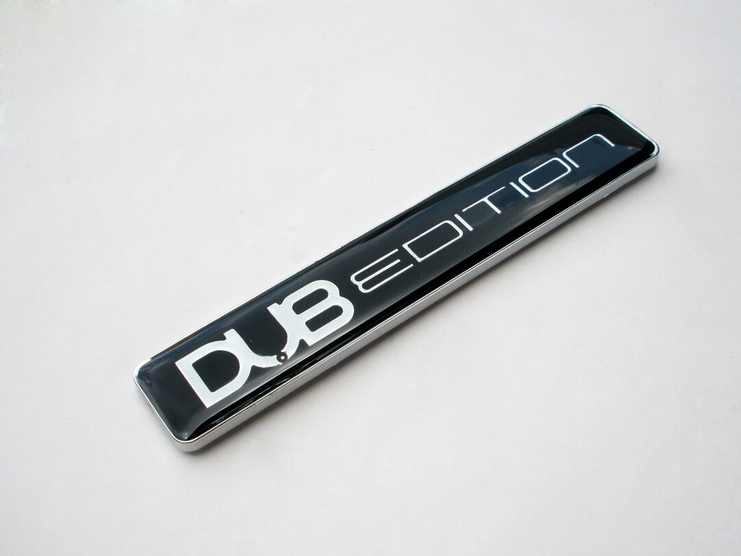 3D DUB EDITION Plastic Car Emblem Car Badge Automobile Sticker Decal ...