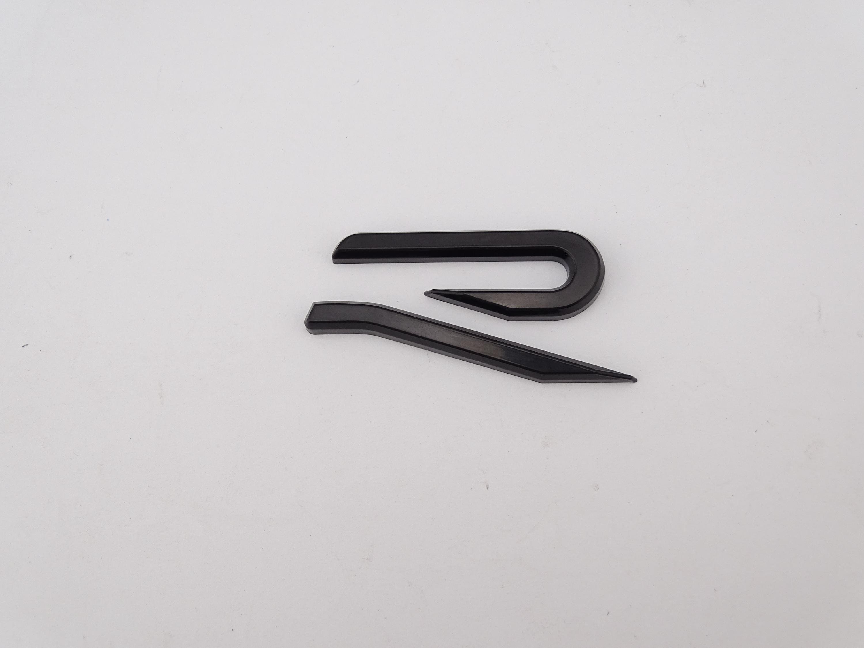 Black R Car Logo Car Door Side Bagde Plastic 3D Auto Sticker Emblem for ...