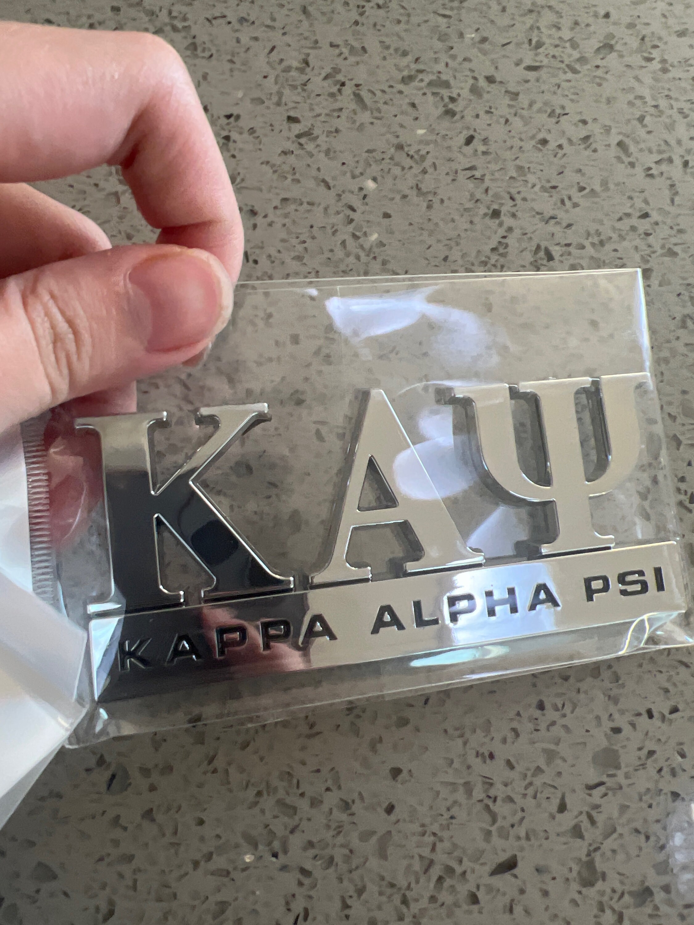 Car Tag, Pretty Girl, Car Accessories Silver KAP Kappa Alpha Psi ...