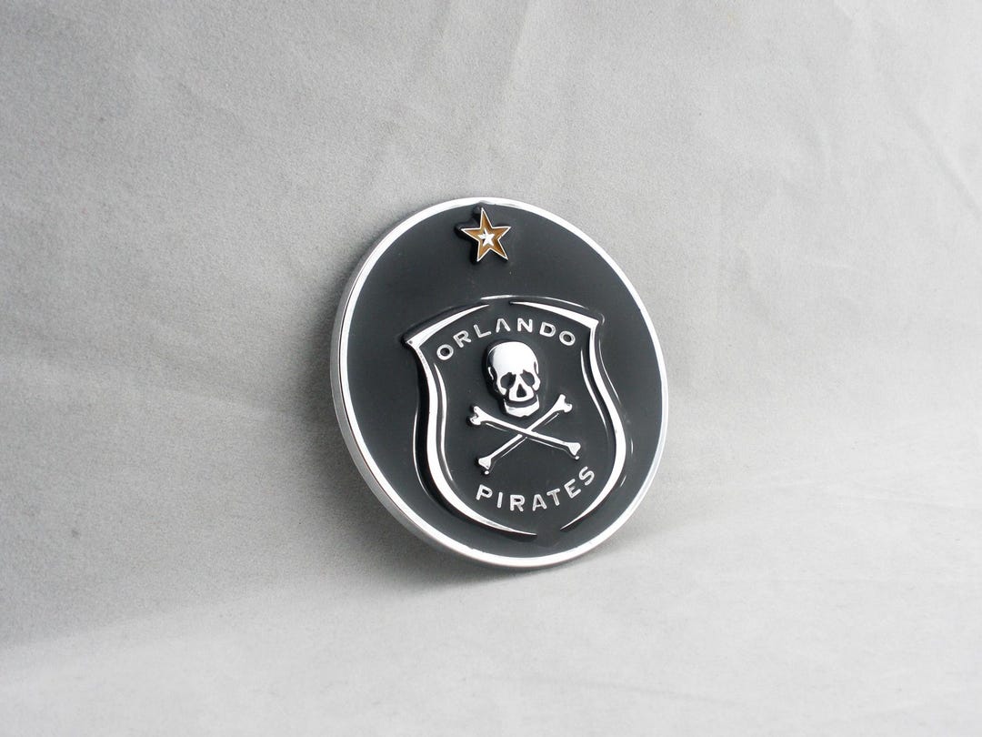 Orlando Pirates Skull Cool Car Logo Car Door Side Bagde Plastic 3D Auto ...