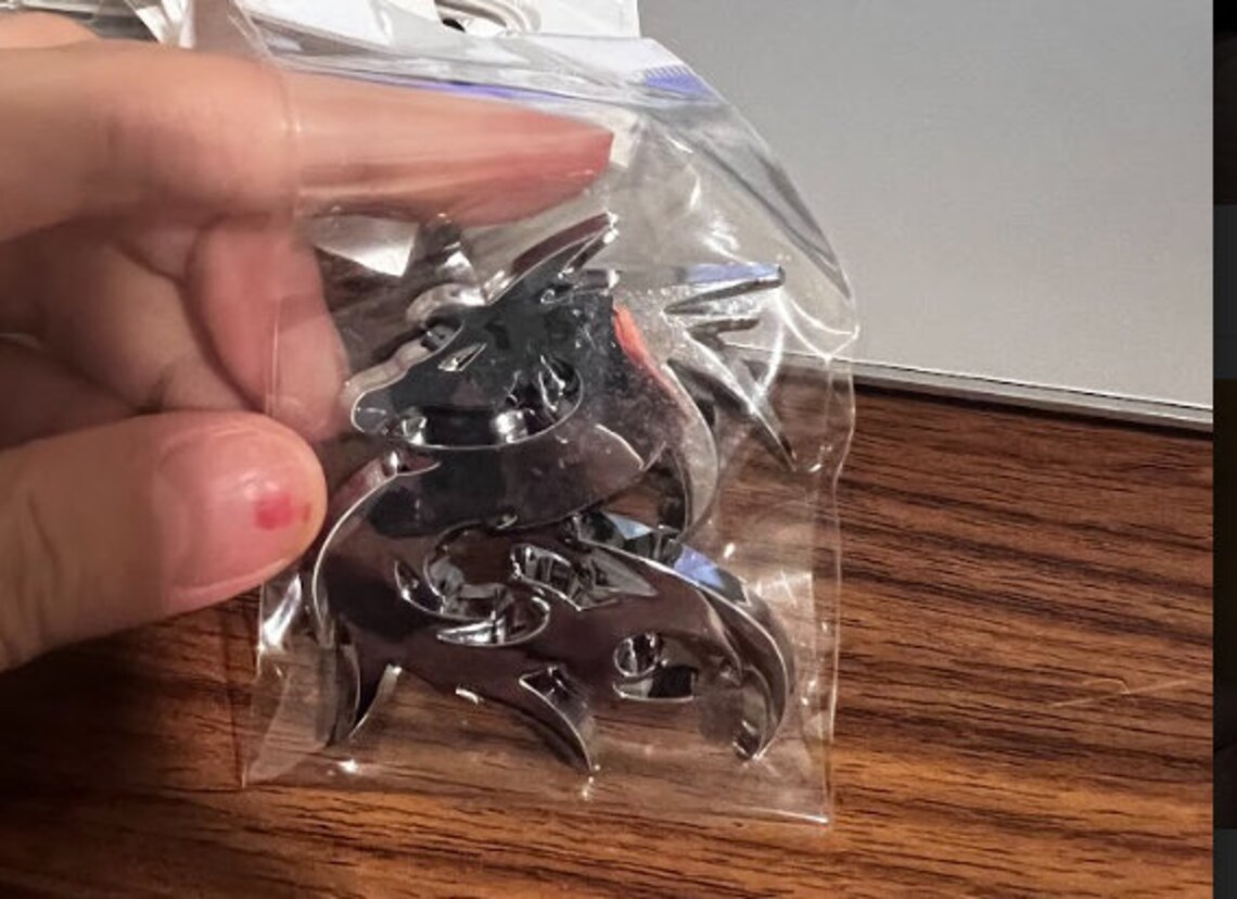 Car Accessories Sticker Sliver Dragoon Quality 3d Metal Funny - Etsy