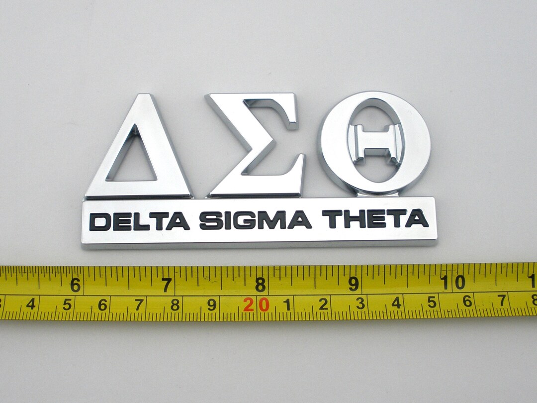 Car Accessories Silver Delta Sigma Theta DST Quality 3d Metal Funny ...