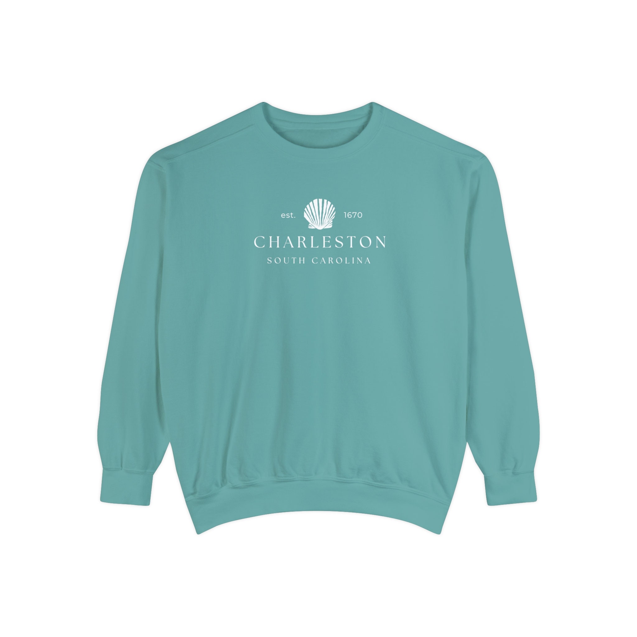Charleston Comfort Colors Crew Neck Sweatshirt, Coastal Luxury ...
