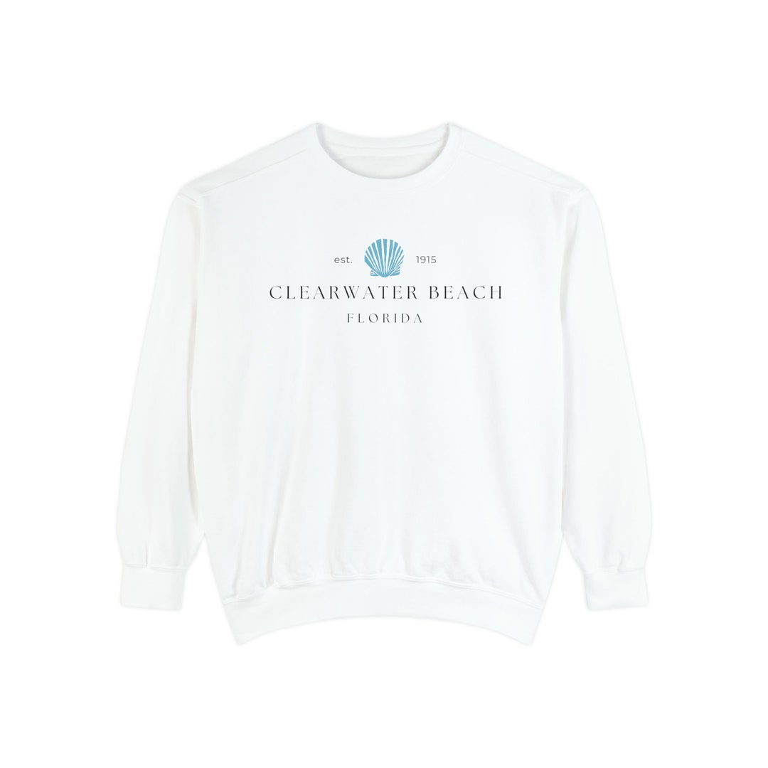 Clearwater Beach Comfort Colors Crew Neck Sweatshirt - Etsy