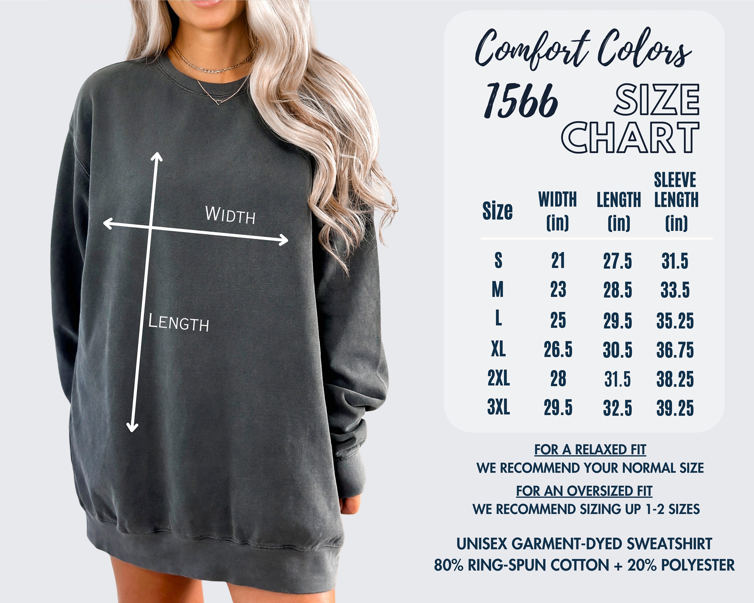 Charleston Comfort Colors Crew Neck Sweatshirt, Coastal Luxury ...