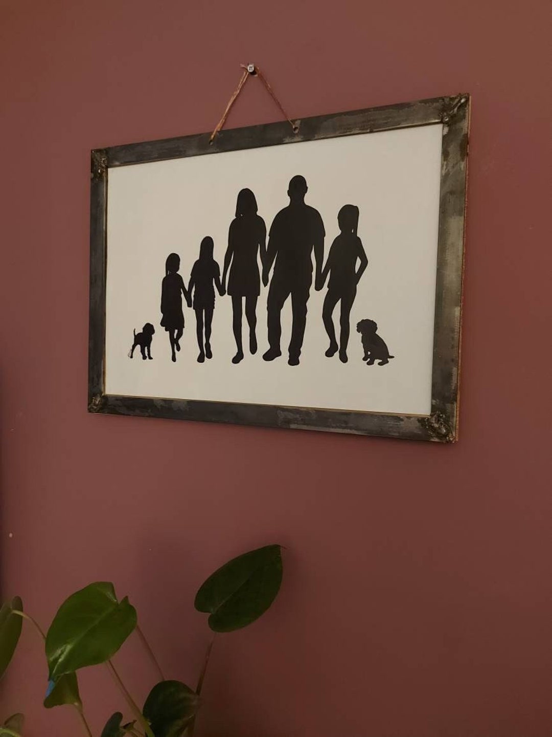 Welded Steel Picture Frame With Copper Hanging Wire A3 - Etsy