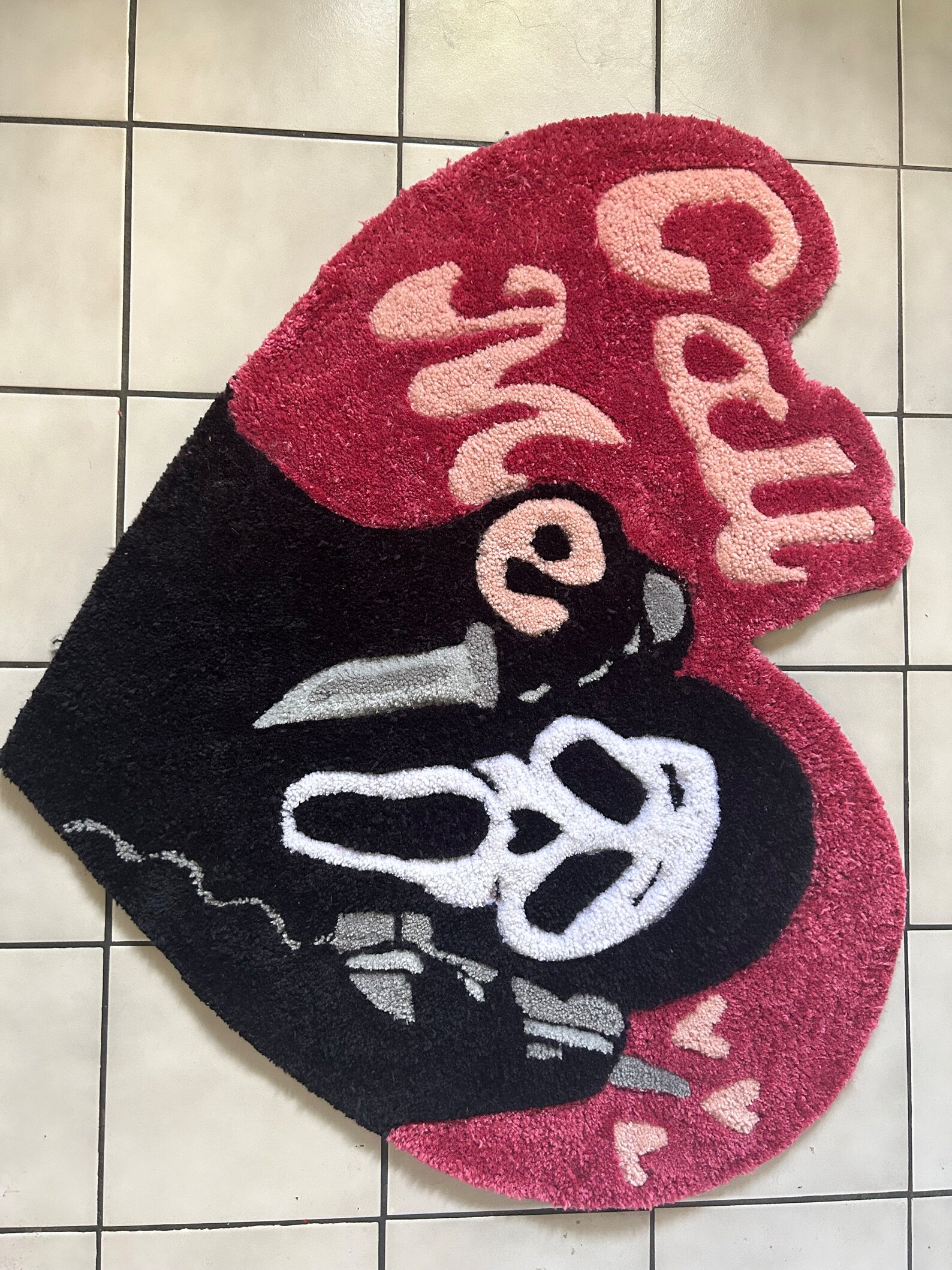 Ghostface Call Me Tufted Rug - Etsy