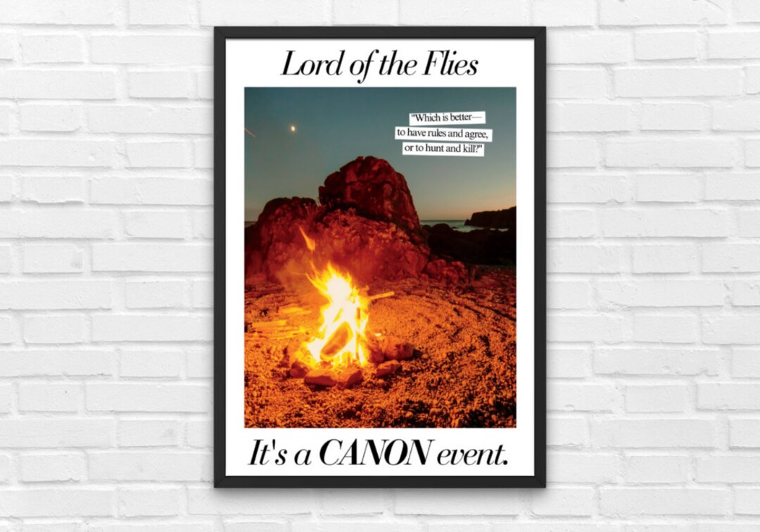 Lord of the Flies Poster, It's a Canon Event, High School English ...