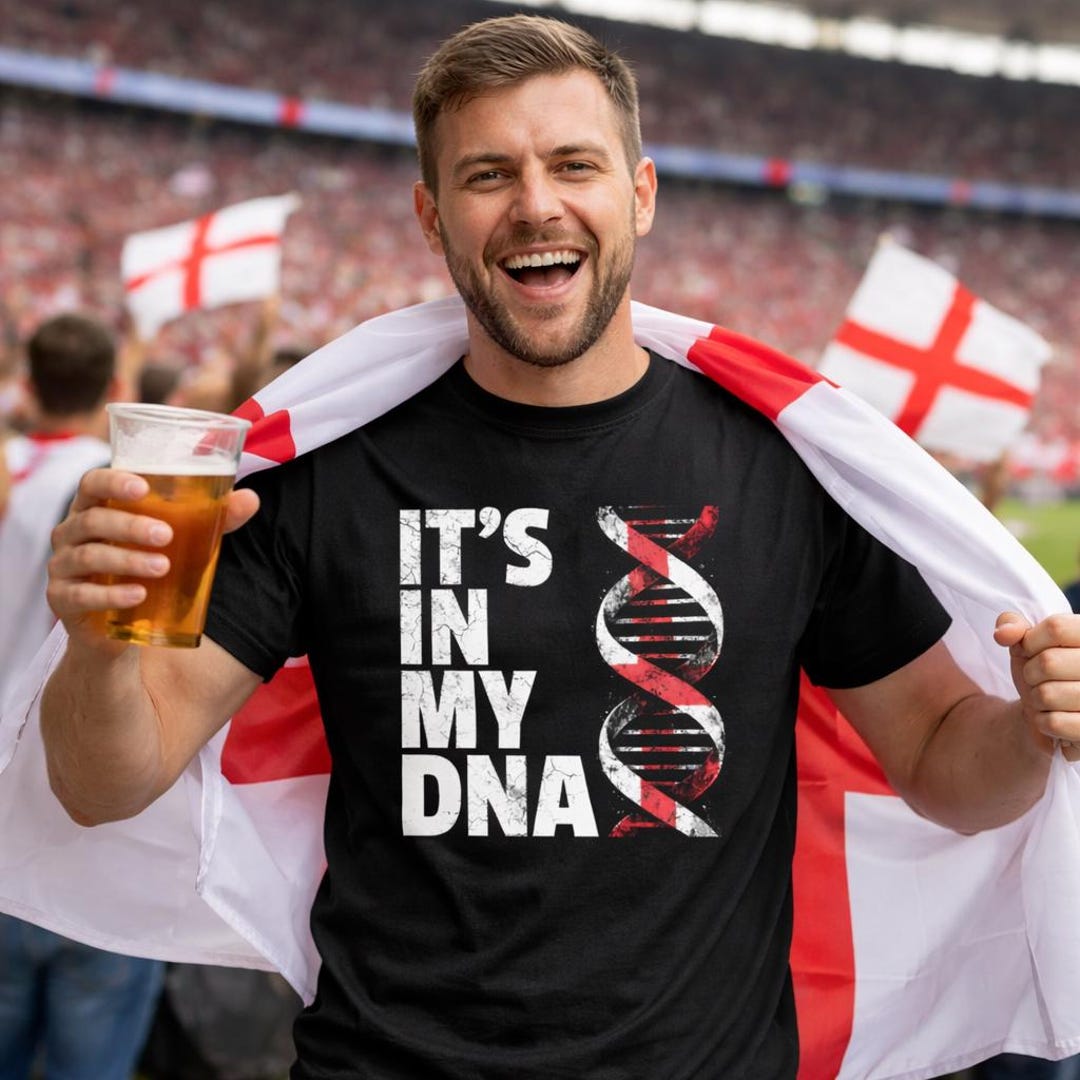 Patriotic Its in My DNA England Shirt England Flag DNA T Shirt - Etsy