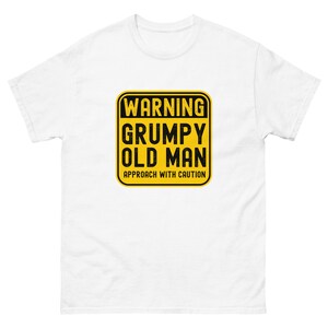 Grumpy Old Man Warning Men's Classic T-shirt - Etsy