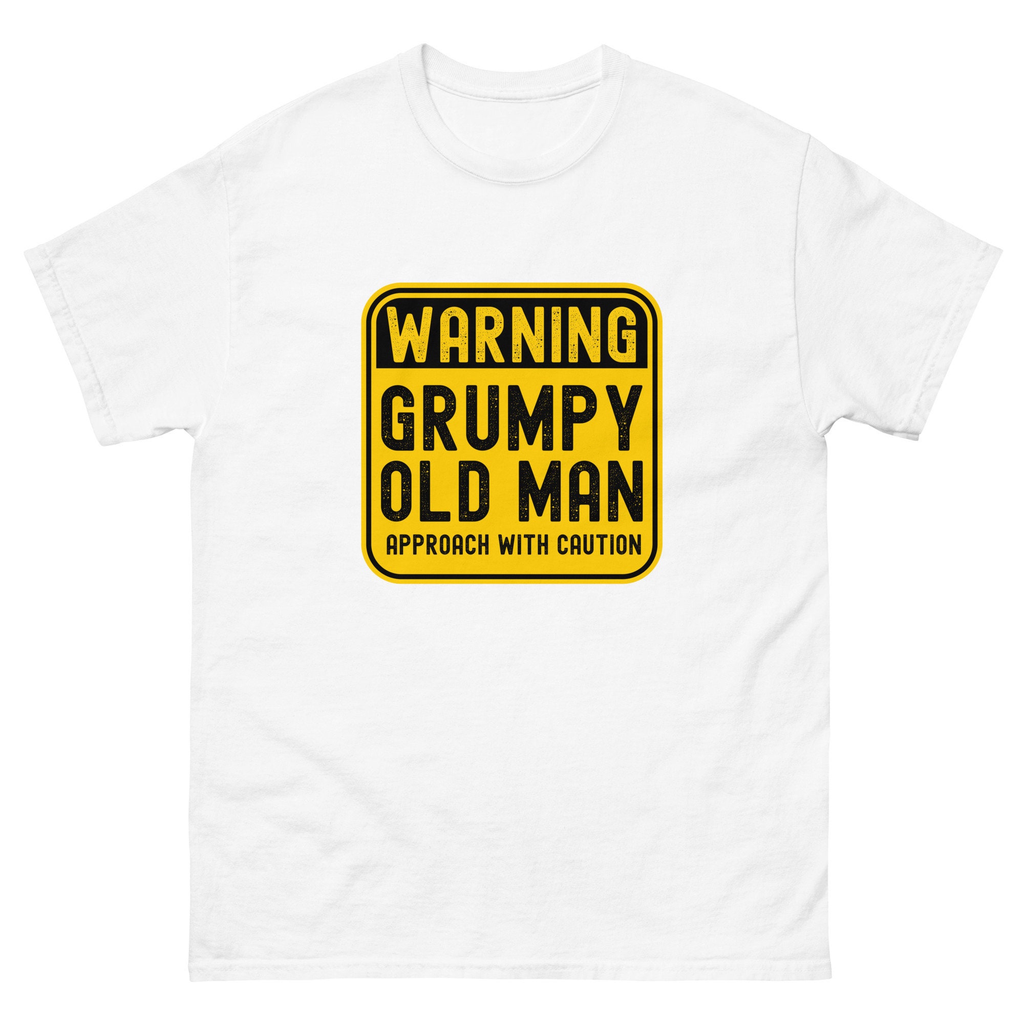 Grumpy Old Man Warning Men's Classic T-shirt - Etsy