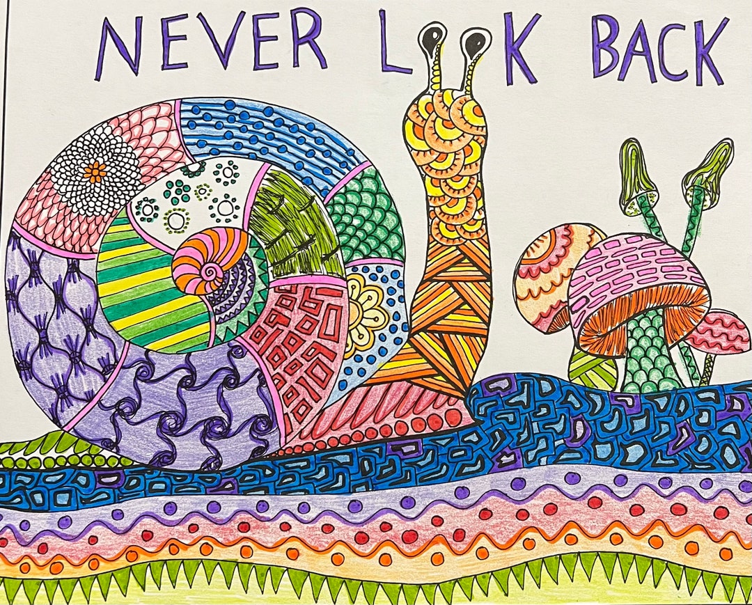 Never Look Back / Coloring - Etsy