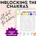 Seven Chakras Word Search Printable Chakra Print Information Spiritual ...