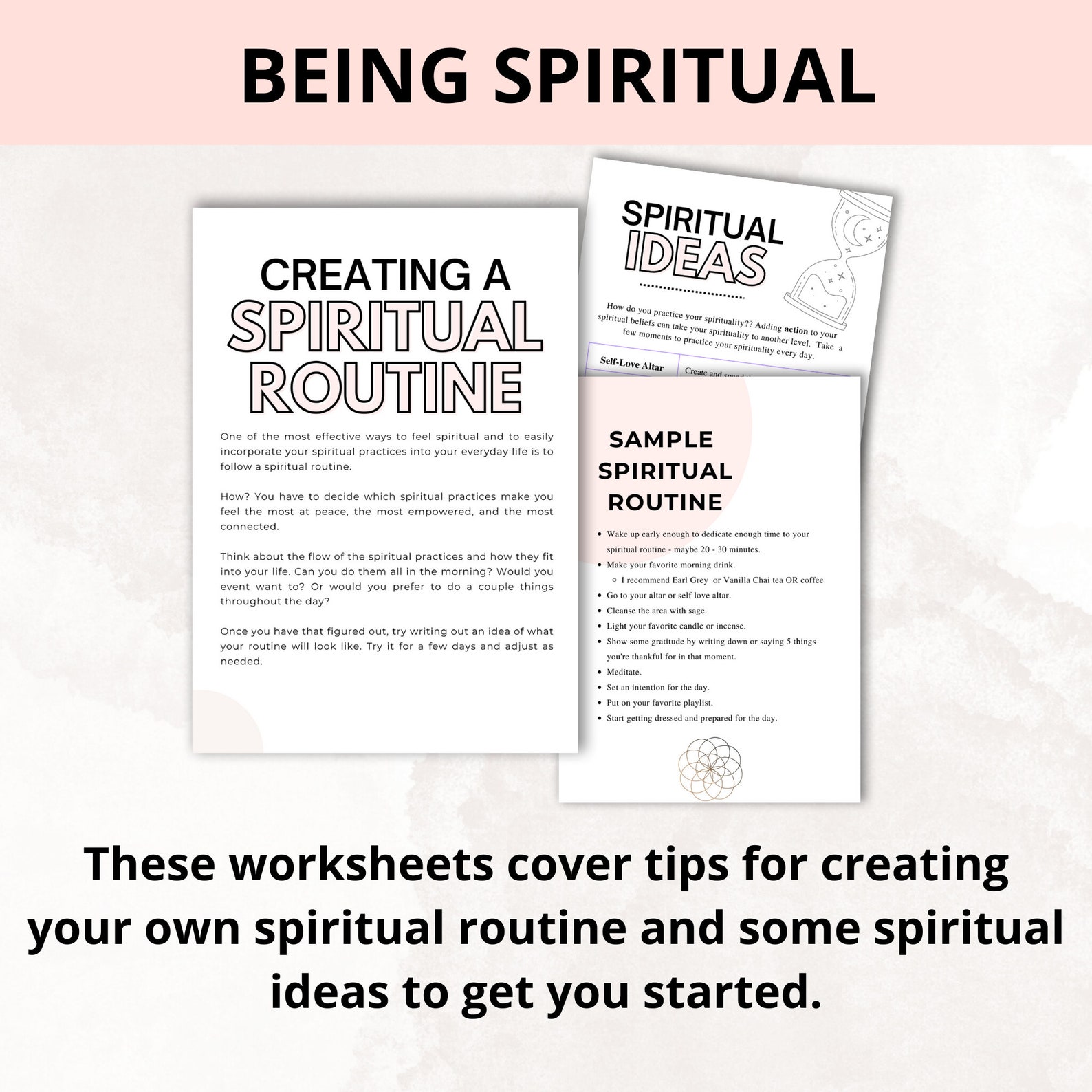 Individual Spirituality Toolkit Printable Spiritual Journey Workbook ...