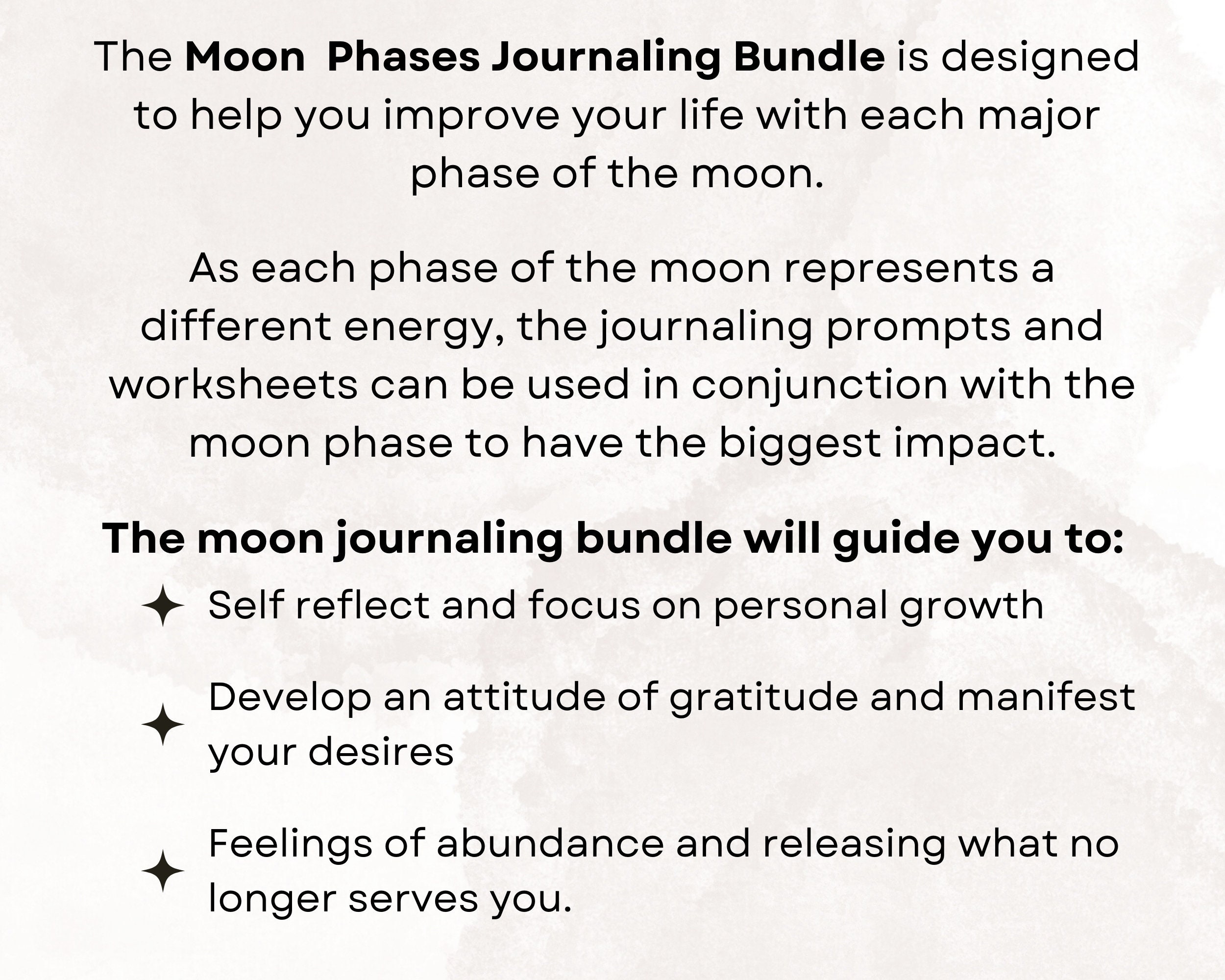 Moon Phases Printable Journal Workbook Lunar Phases Journal Prompts for ...