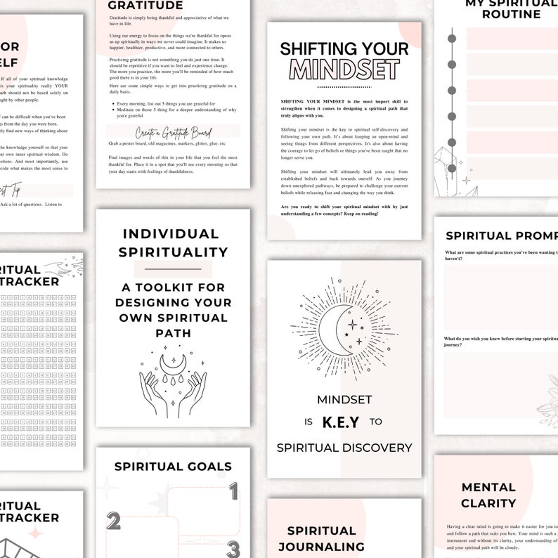 Individual Spirituality Toolkit Printable Spiritual Journey Workbook ...