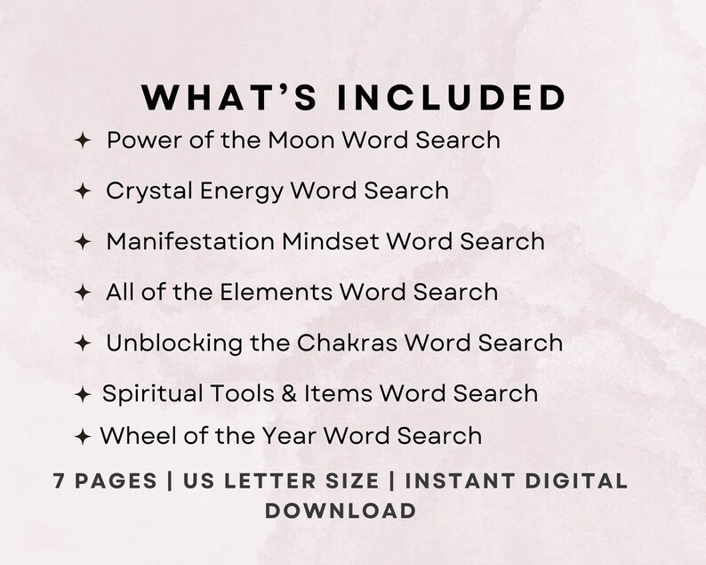 Spiritual Word Search Bundle | Printable Spiritual Activity Sheet ...