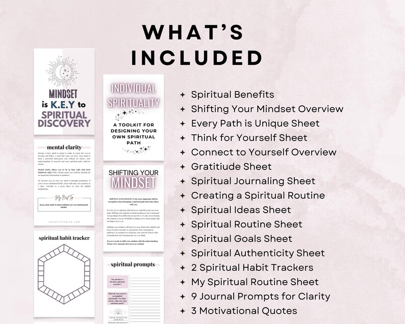 Individual Spirituality Toolkit | Printable Spiritual Journey Workbook ...