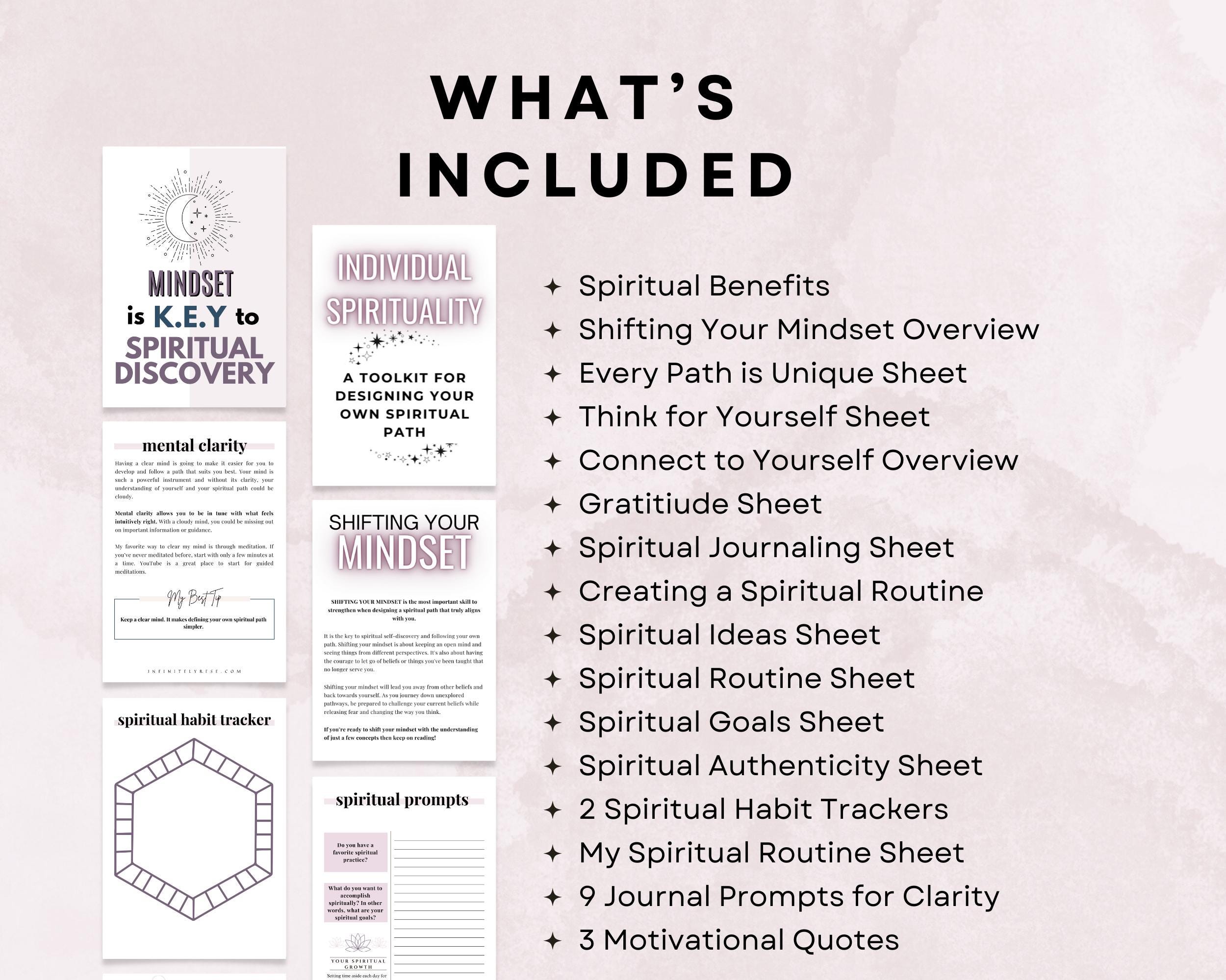 Individual Spirituality Toolkit | Printable Spiritual Journey Workbook ...