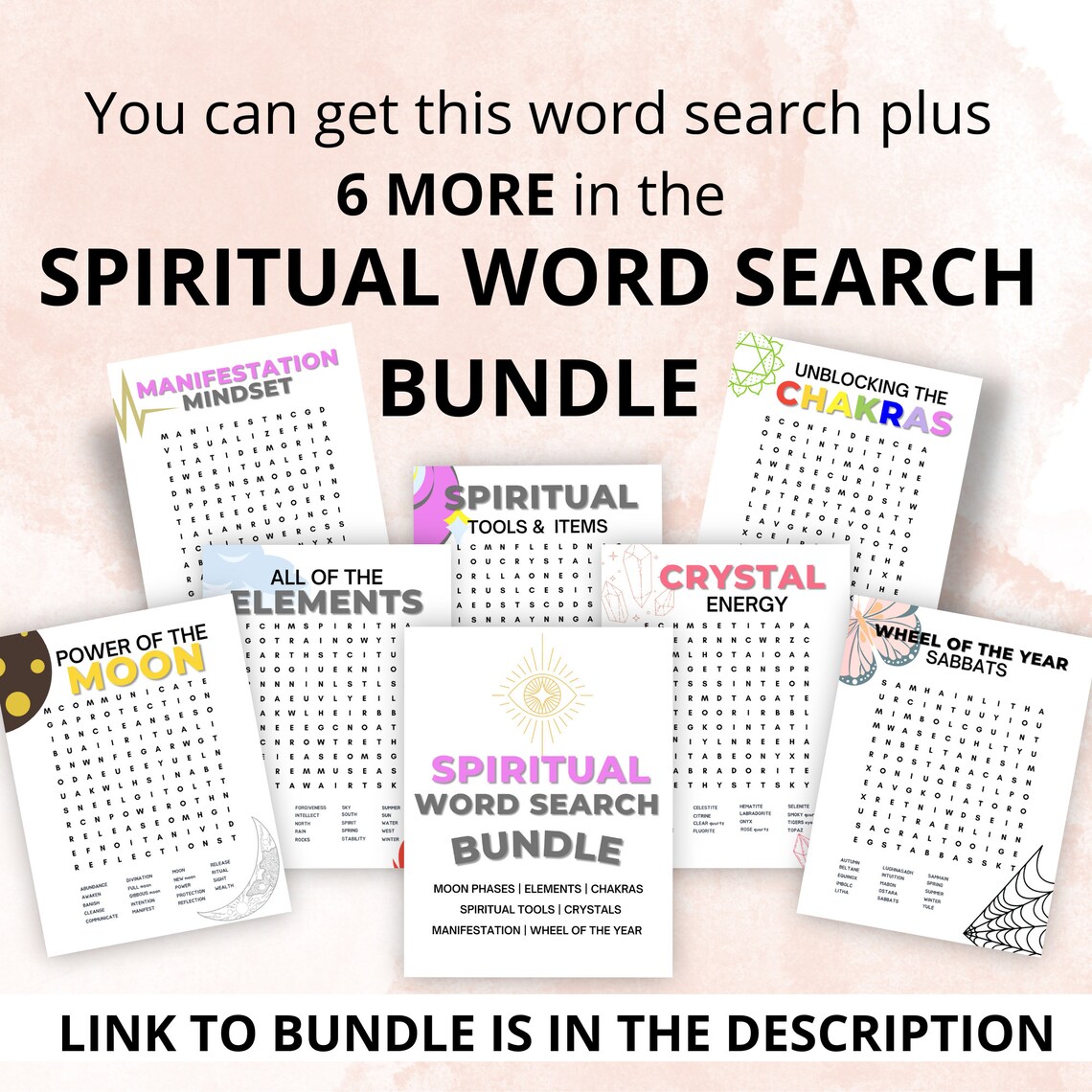 Seven Chakras Word Search Printable Chakra Print Information - Etsy