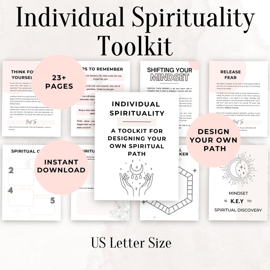 Individual Spirituality Toolkit Printable Spiritual Journey Workbook ...
