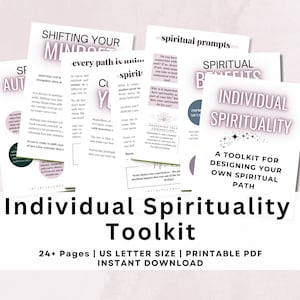 Individual Spirituality Toolkit | Printable Spiritual Journey Workbook ...