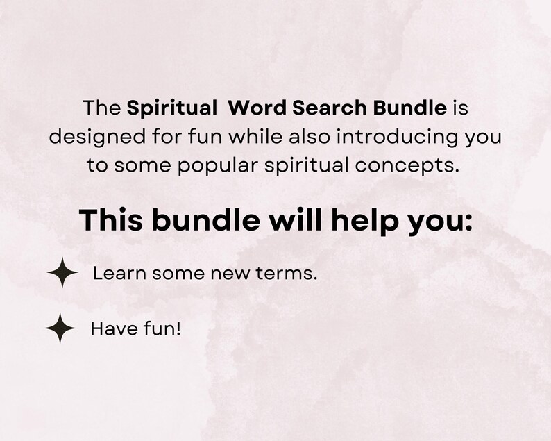 Spiritual Word Search Bundle | Printable Spiritual Activity Sheet ...