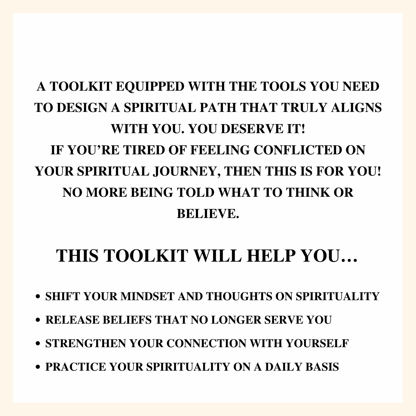 Individual Spirituality Toolkit Printable Spiritual Journey - Etsy