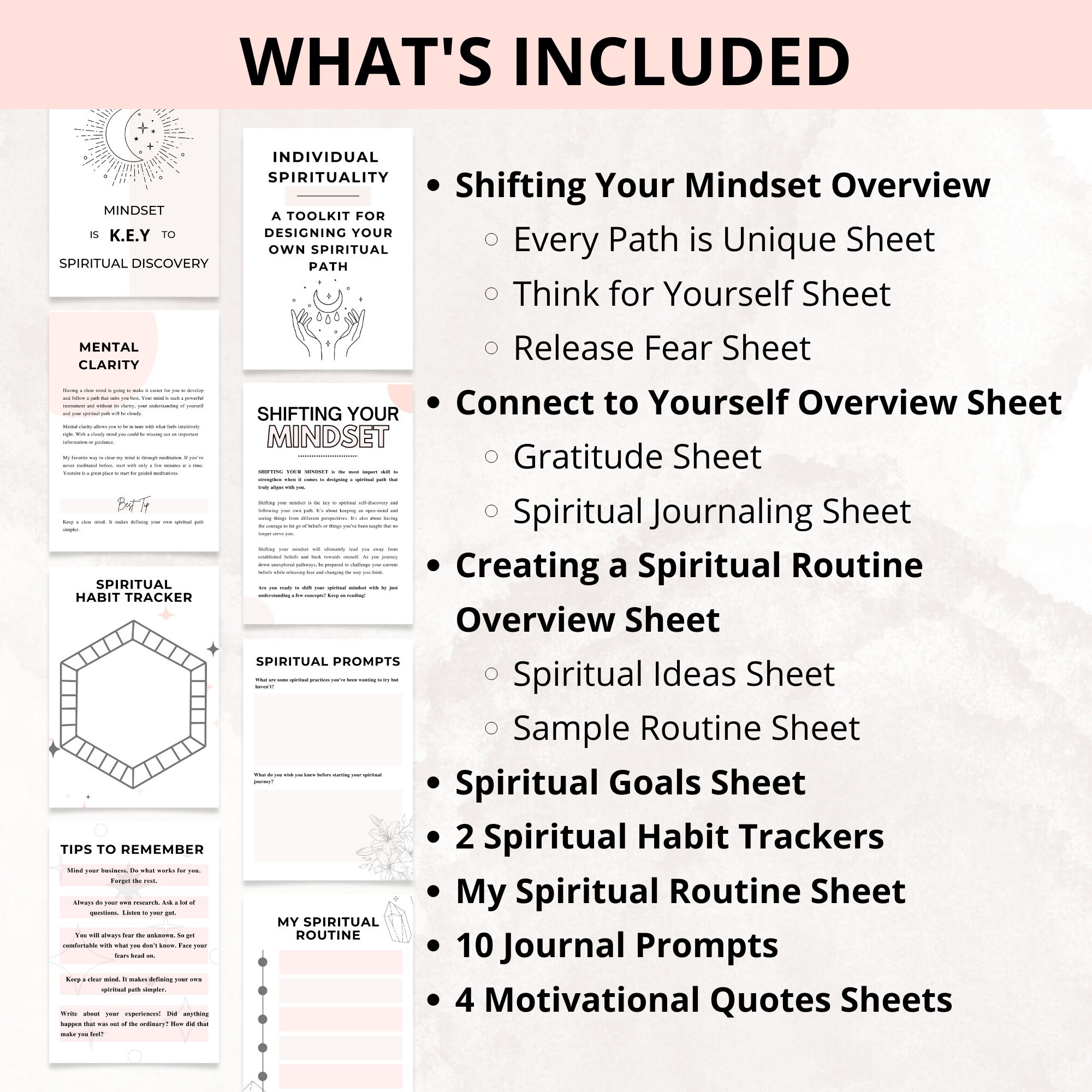 Individual Spirituality Toolkit Printable Spiritual Journey Workbook ...