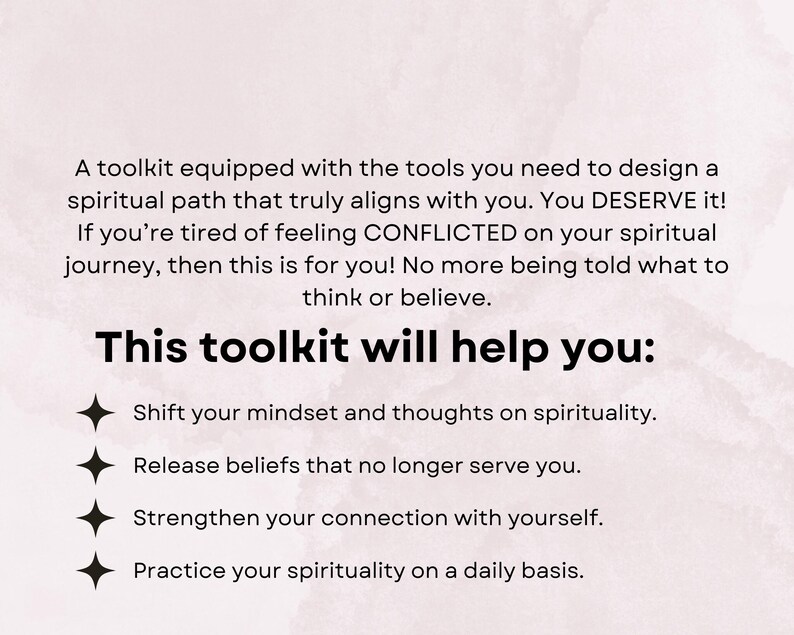 Individual Spirituality Toolkit | Printable Spiritual Journey Workbook ...