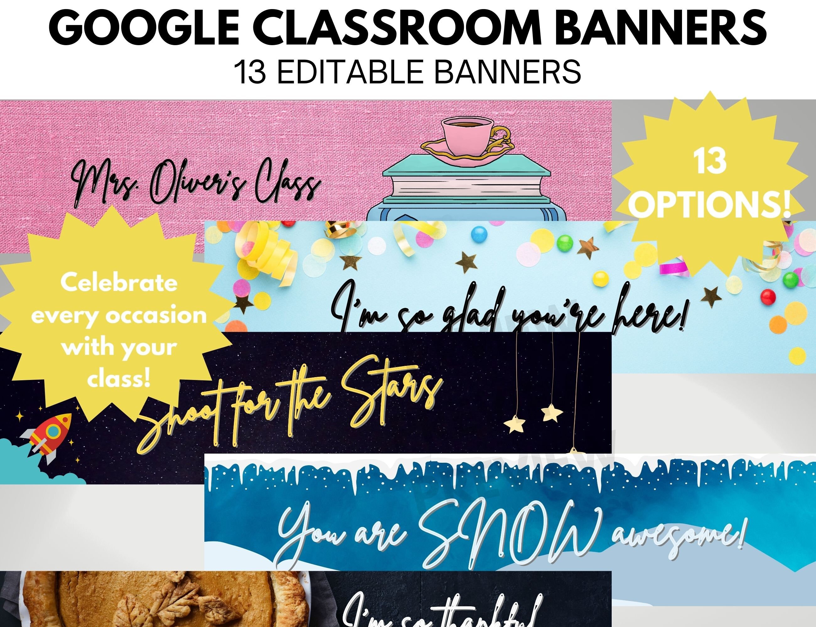 Google Classroom Banners School Year, Back to School, Classroom, Google ...