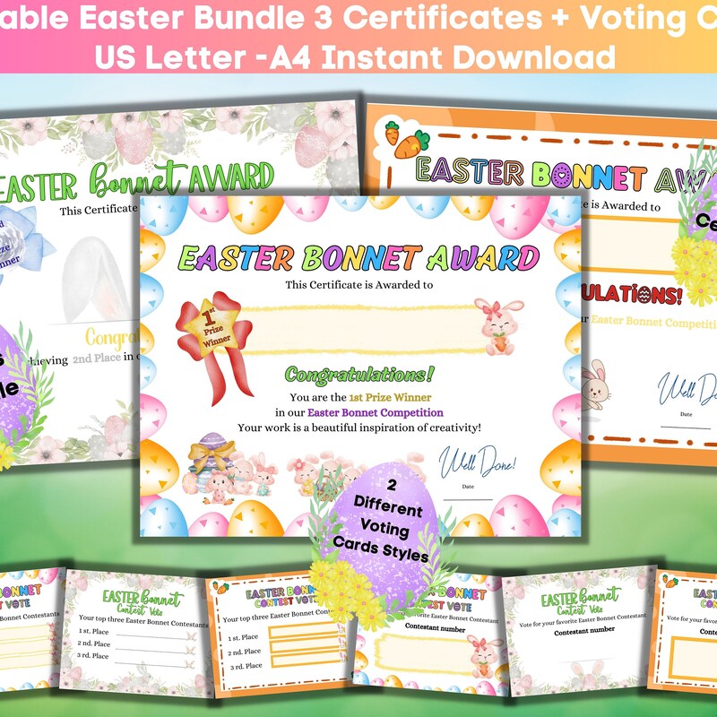 Easter Certificate - Etsy UK