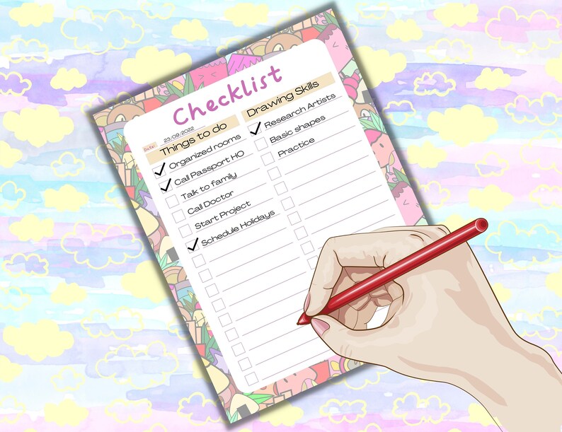 Printable Blank Checklists Different Designs Styles, to Do List ...