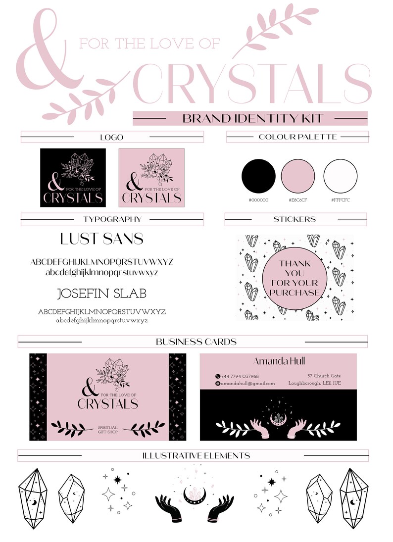 Custom Brand Identity Kits Logos, Colour Palette, 2 X Fonts, Sub-mark ...