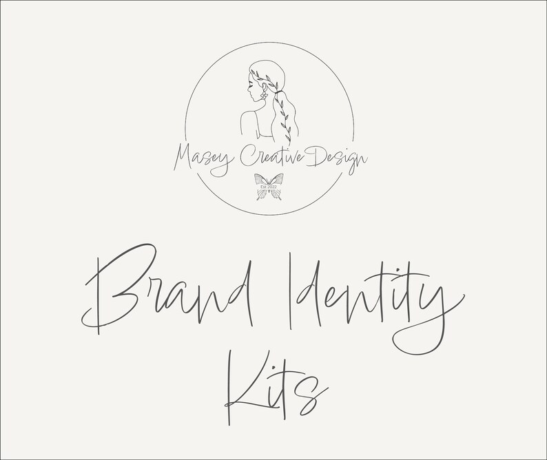 Custom Brand Identity Kits Logos, Colour Palette, 2 X Fonts, Sub-mark ...