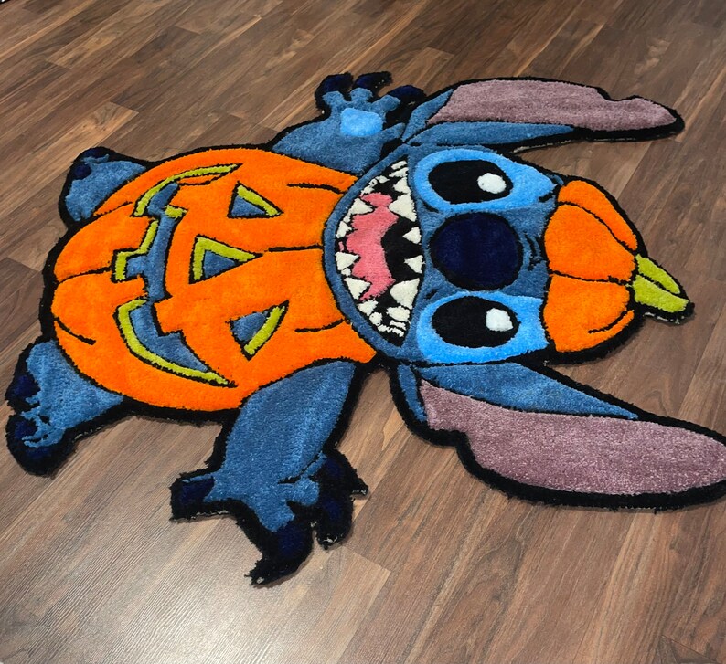Stitch Pumpkin Custom Rug - Etsy