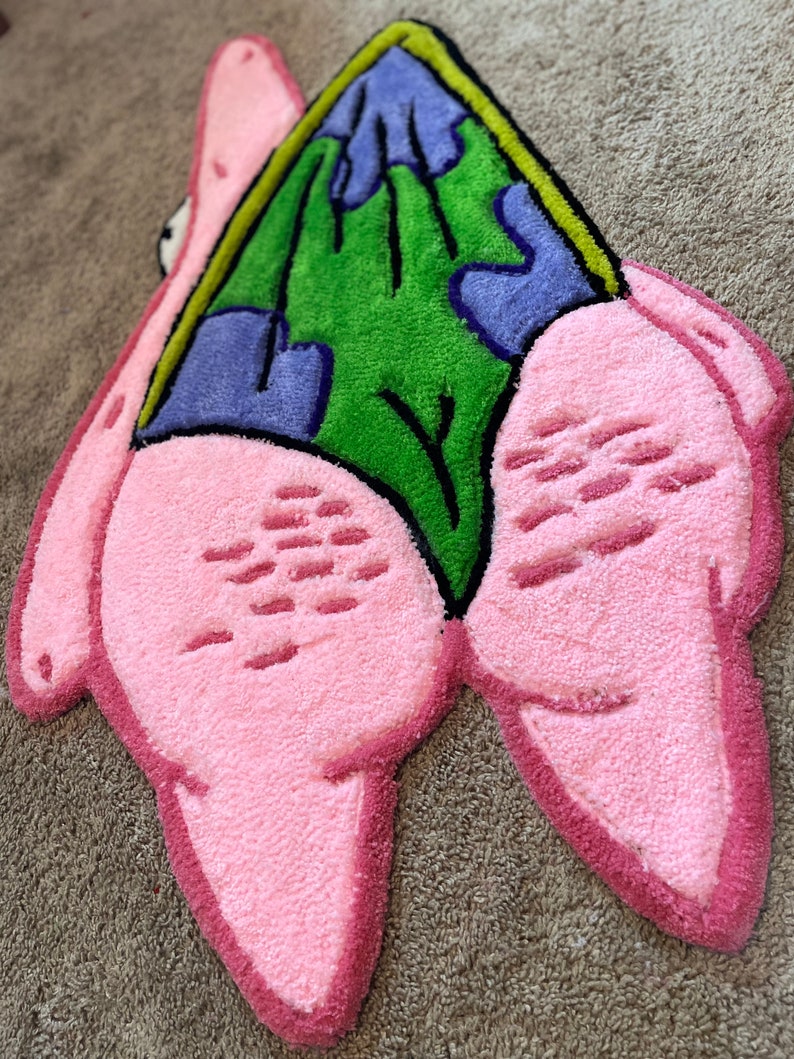 Patrick Star Wedgie Custom Rug - Etsy