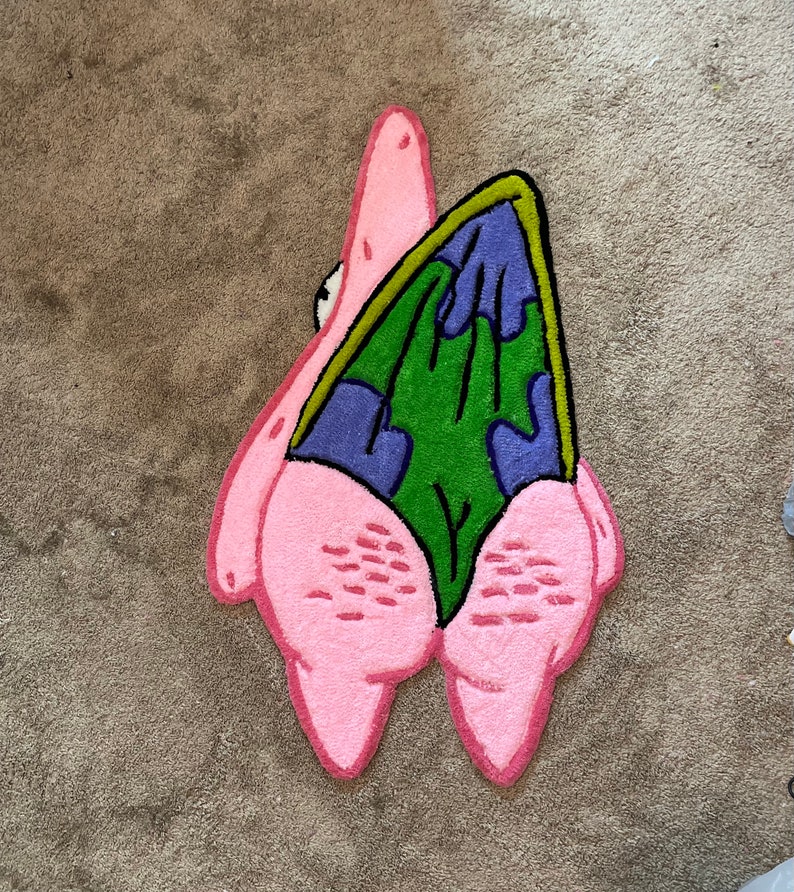 Patrick Star Wedgie Custom Rug - Etsy