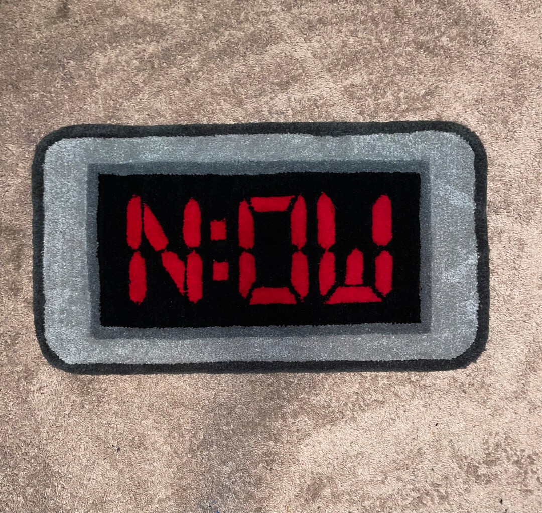 N:OW Alarm Clock Custom Rug - Etsy UK