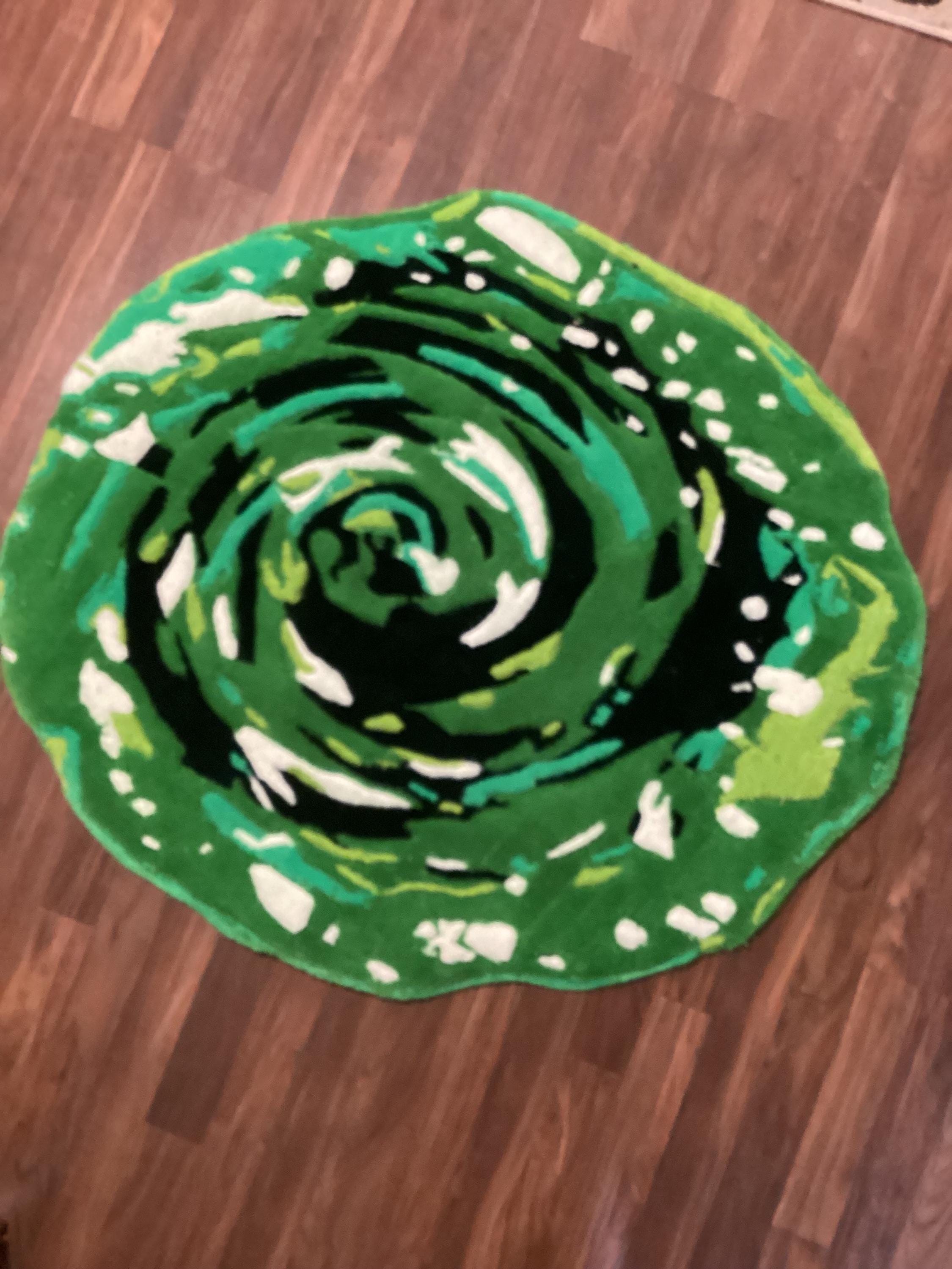 Rick & Morty Portal Custom Rug - Etsy