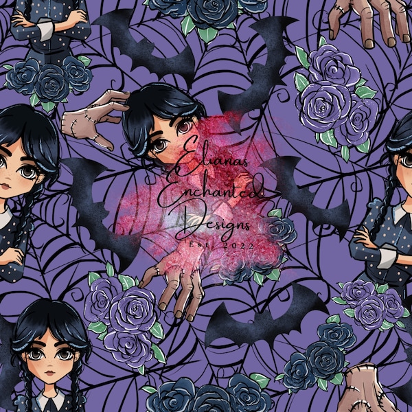 Wednesday Addams Fabrics - Etsy Canada