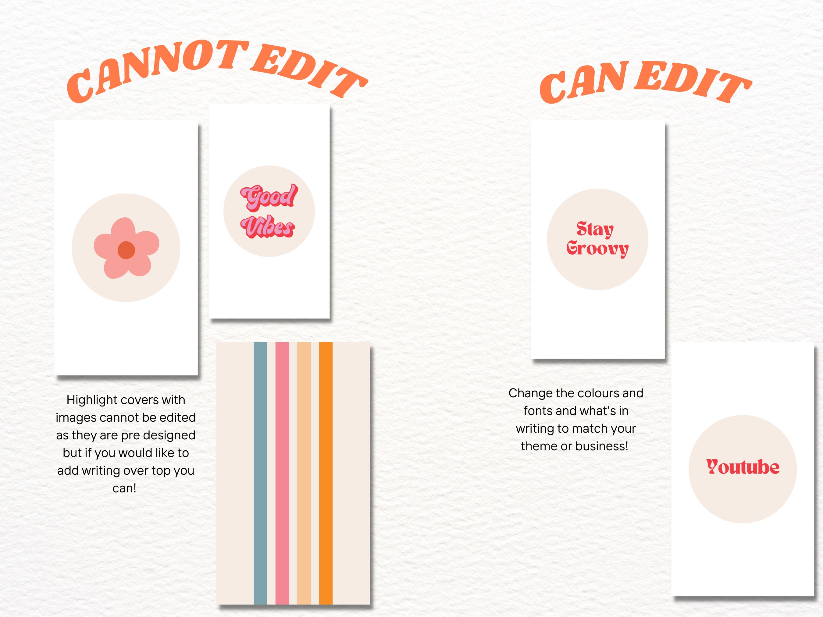 50 Instagram Highlight Covers Groovy Covers for Instagram - Etsy