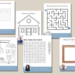 6 Open House Kids Activities for Real Estate Agents | Editable House ...