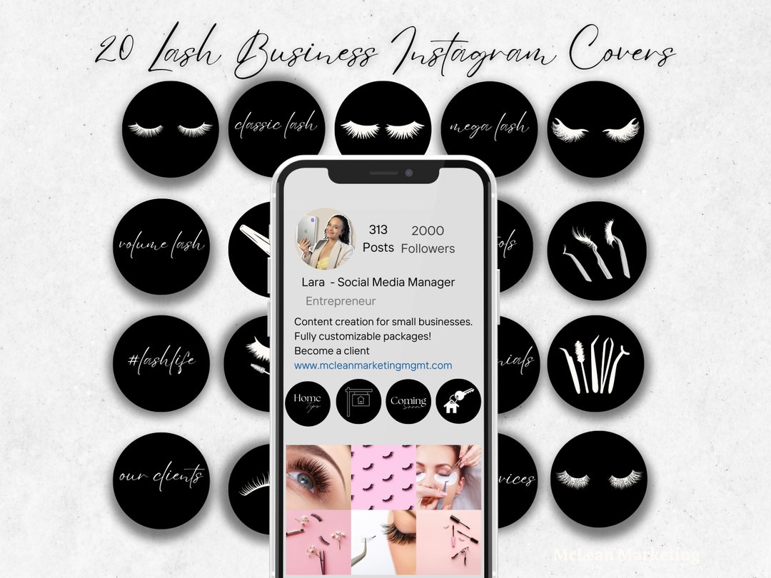 Lash Business Instagram Highlight Covers Lash Tech Icons Instagram ...