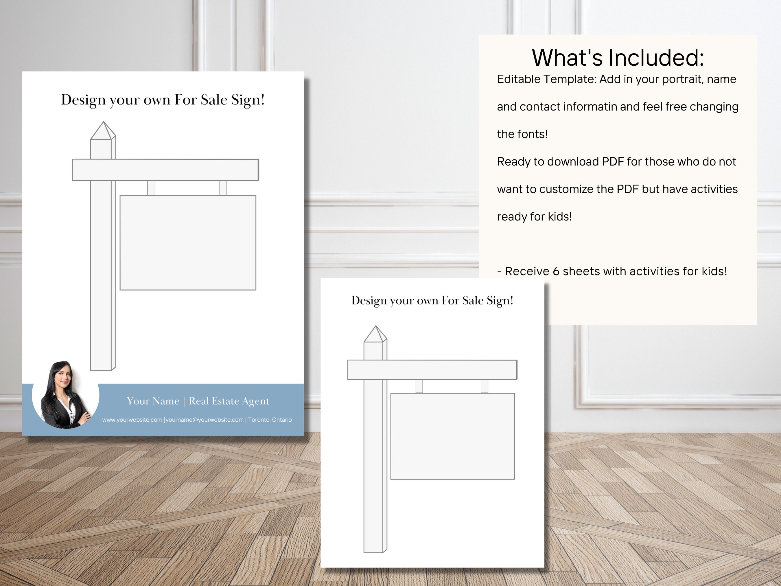 6 Open House Kids Activities for Real Estate Agents | Editable House ...