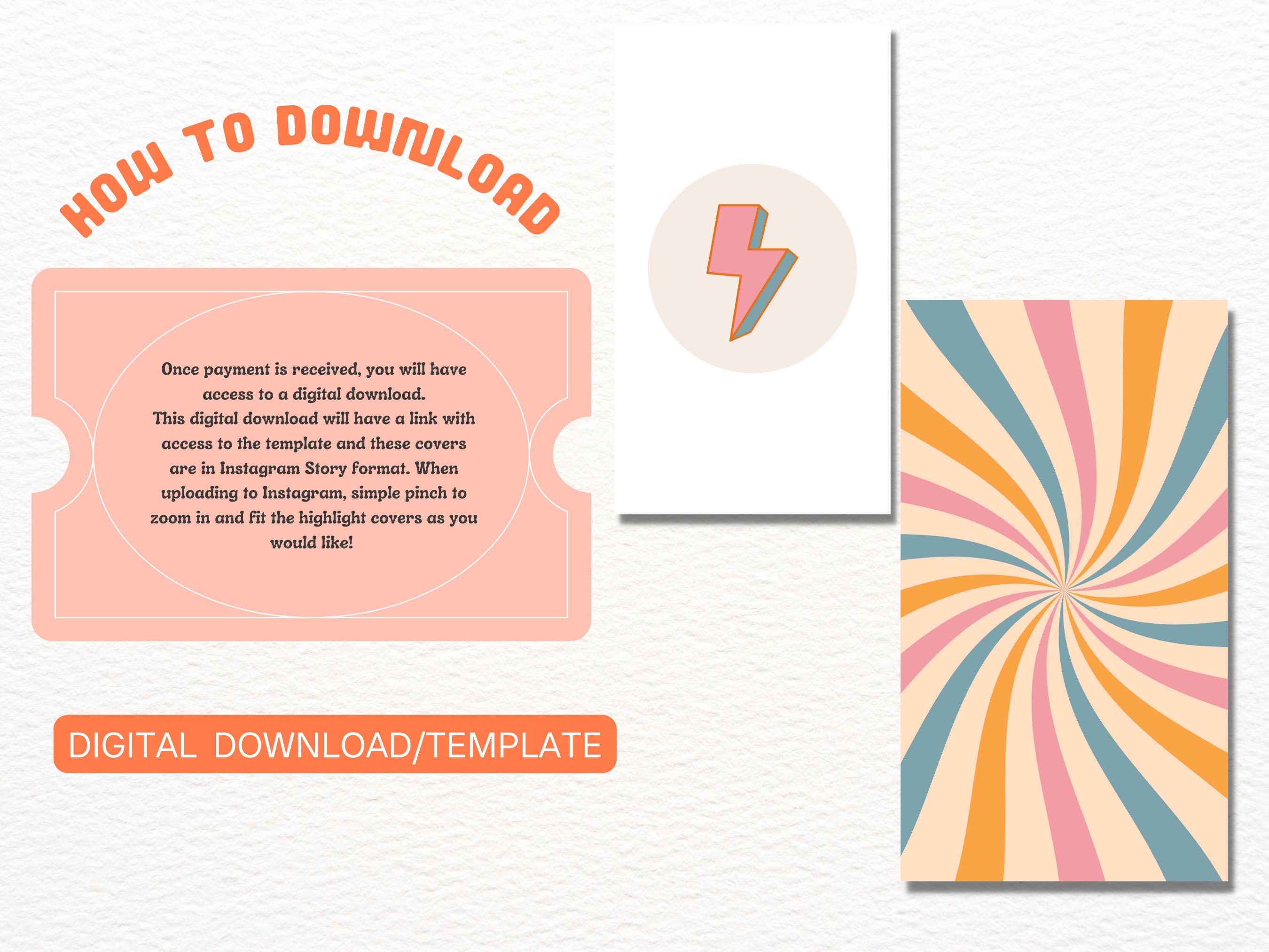 50 Instagram Highlight Covers Groovy Covers for Instagram - Etsy