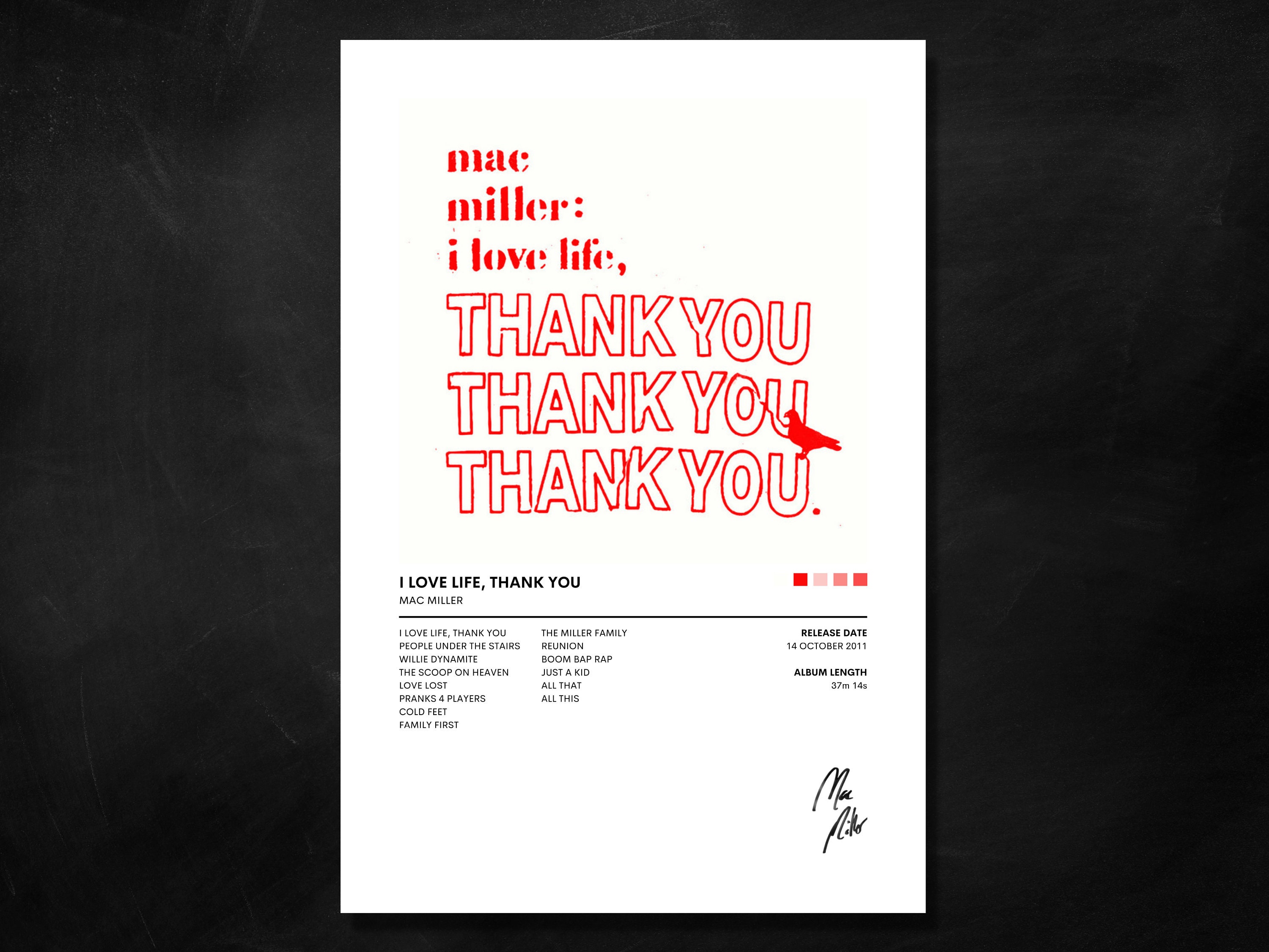 I Love Life Thank You Mac Miller