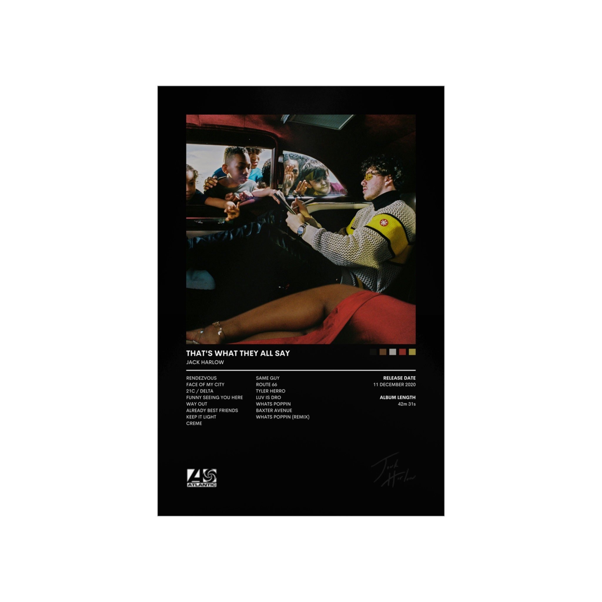 That's What They All Say J Harlo - Album Cover Art sold by Deep Jean ...